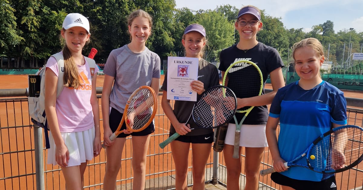 1. Platz bei den Kreismeisterschaften Tennis